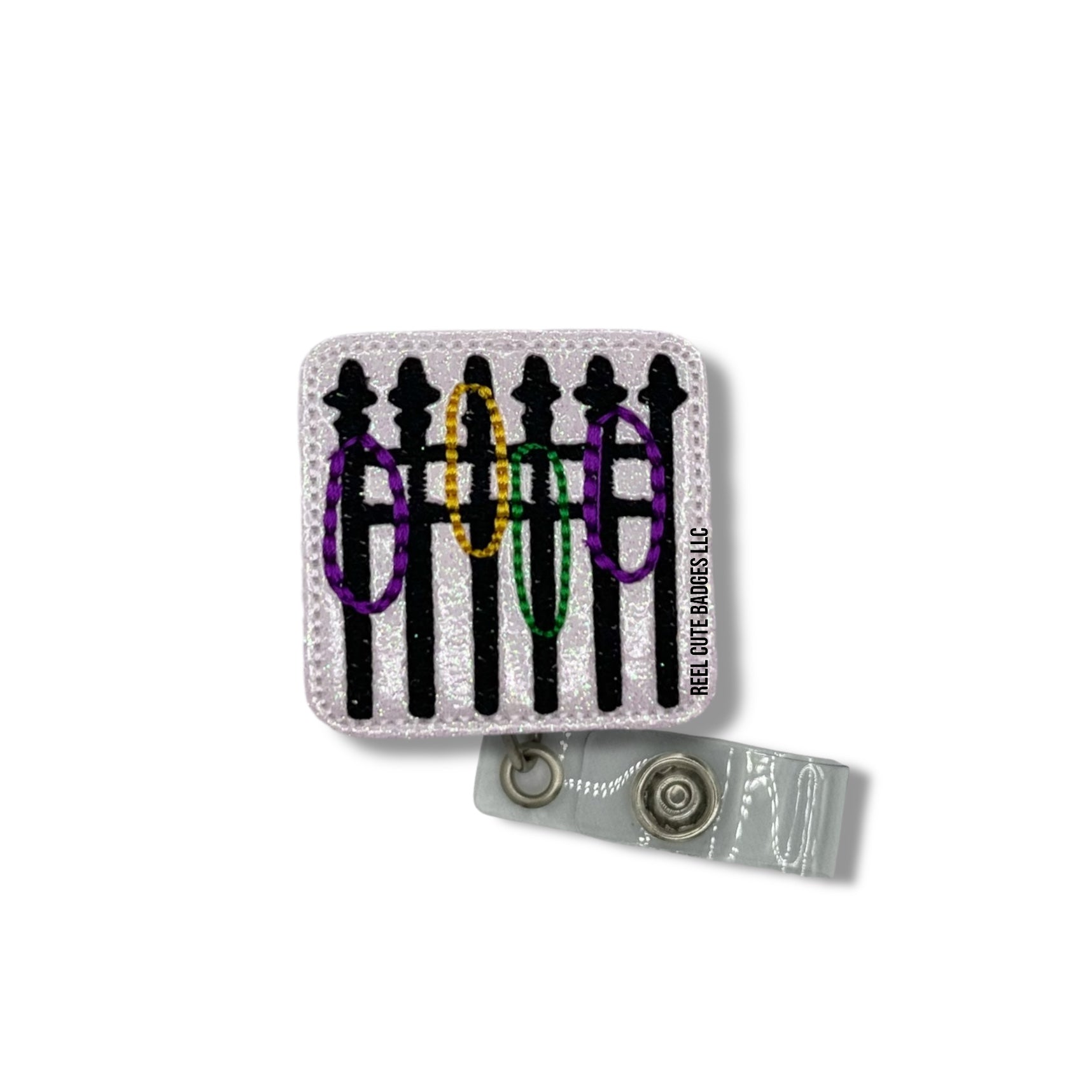 Iron Fence with Beads – Reel Cute Badges