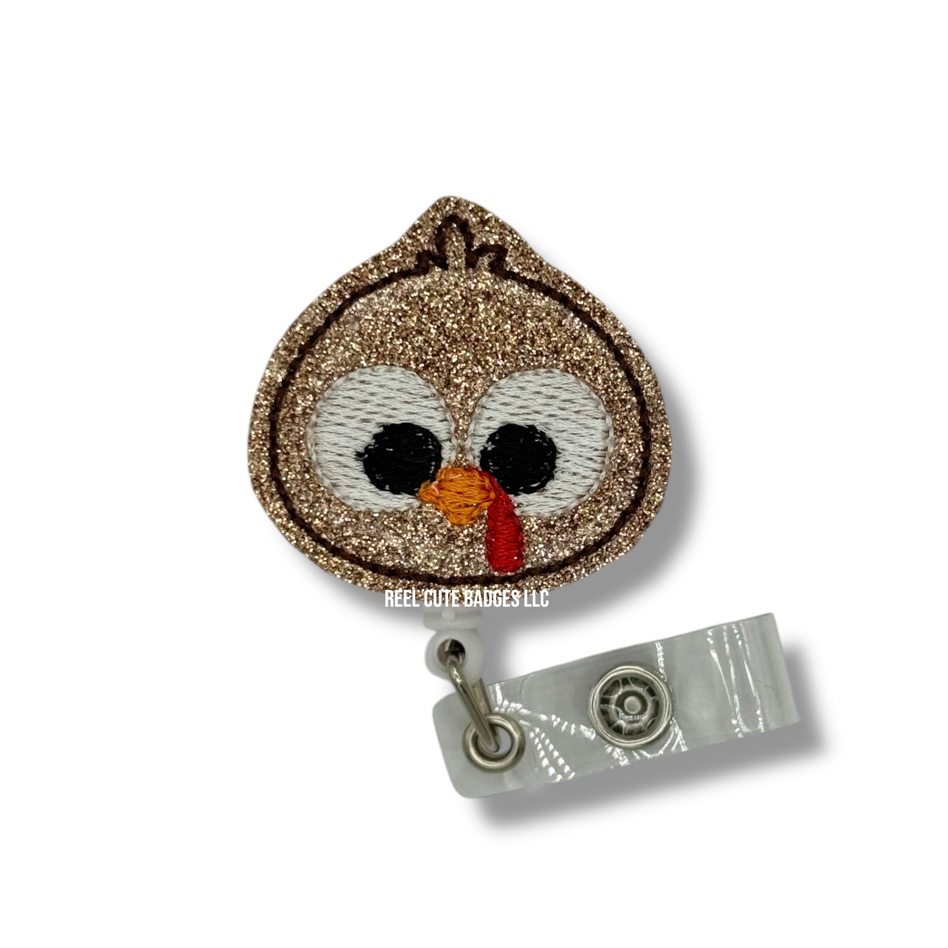 Round Turkey Head – Reel Cute Badges