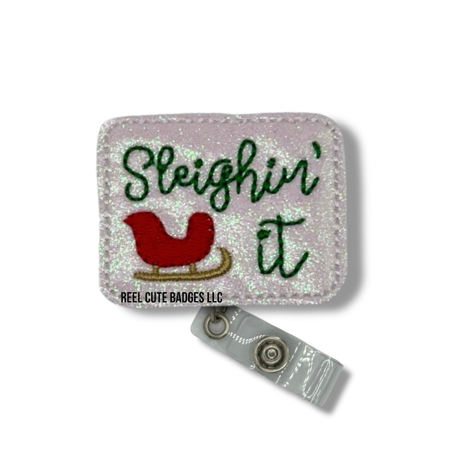 Sleighin’ It – Reel Cute Badges