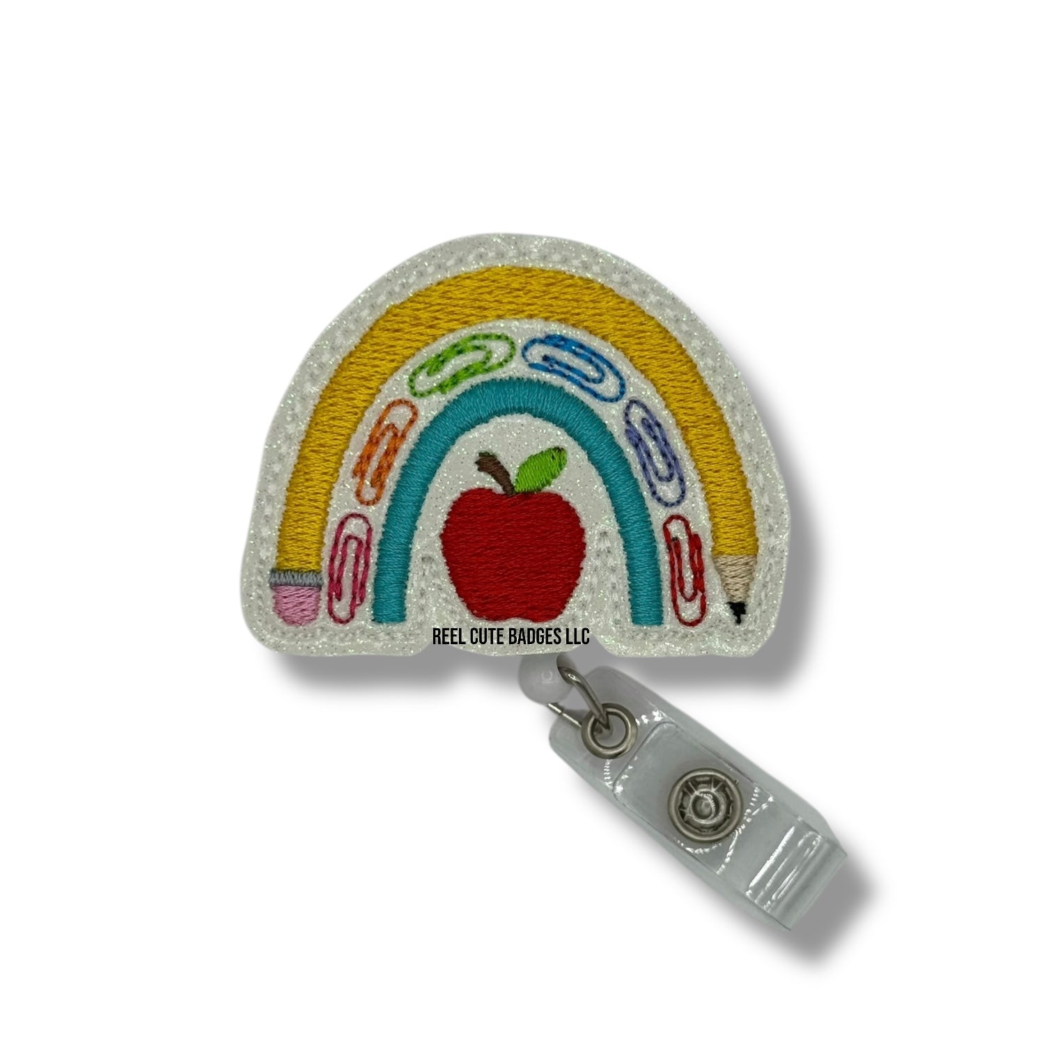 School Supplies Rainbow – Reel Cute Badges