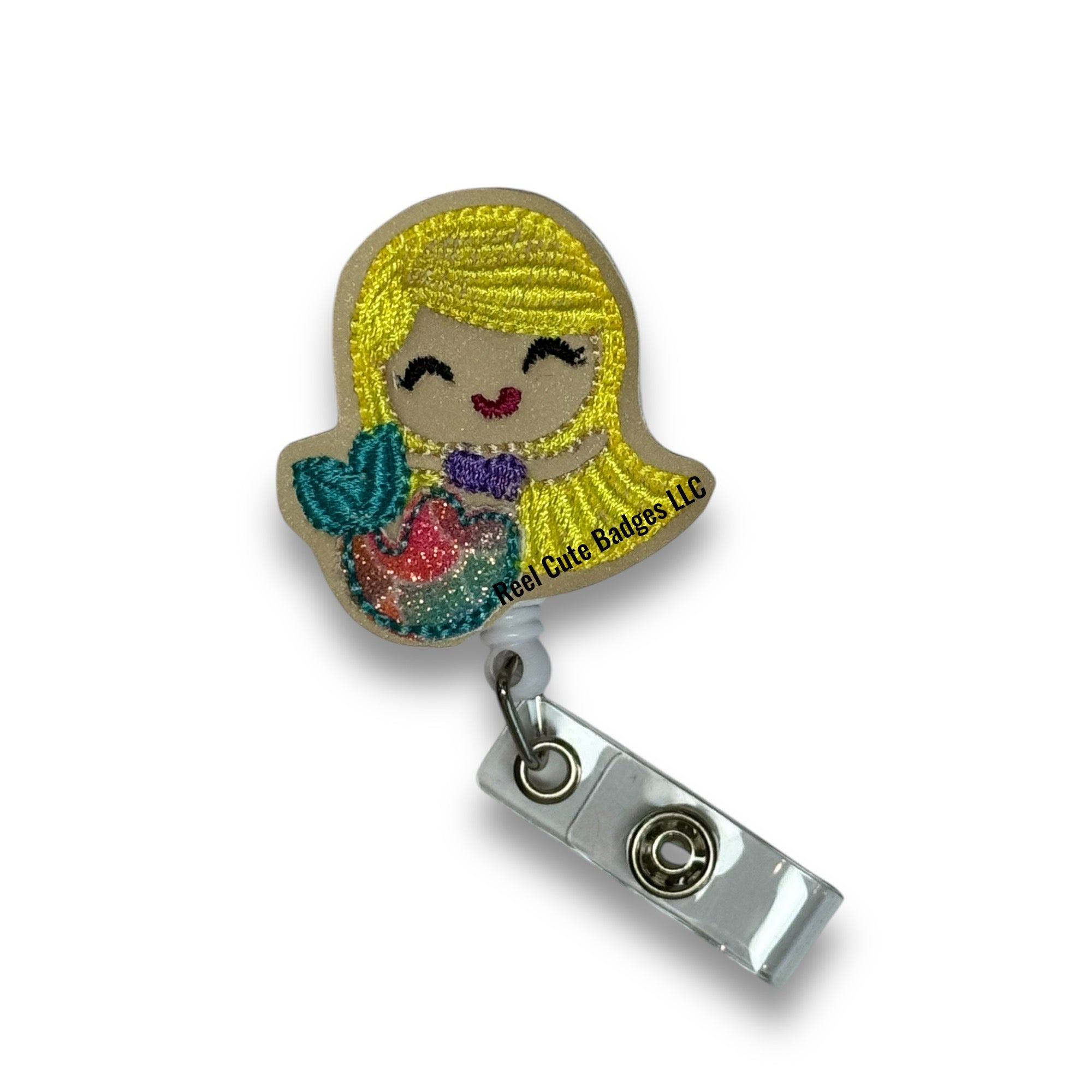 Mermaid (Blonde) – Reel Cute Badges